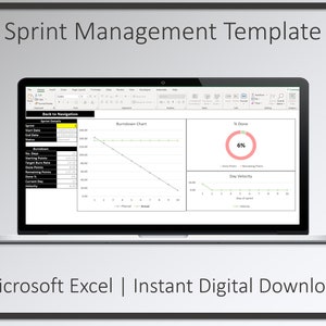 Sprint Management Excel Template Scrum Excel Template Agile Excel Template Sprint Management ...