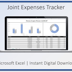 Couples Joint Expenses Tracker: Excel Budget Template (digital Download ...
