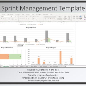 Sprint Management Excel Template Scrum Excel Template Agile Excel ...