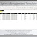 Sprint Management Excel Template: Agile Scrum Dashboard (digital ...