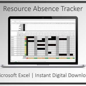 Resource Absence Tracker: Staff & Team Holiday Management Excel ...