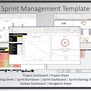 Sprint Management Excel Template Scrum Excel Template Agile Excel Template Sprint Management ...
