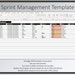 Sprint Management Excel Template Scrum Excel Template Agile Excel Template Sprint Management ...