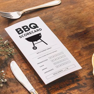 BBQ Printable Score Sheets! Host Your Own Cooking Competition! - Etsy