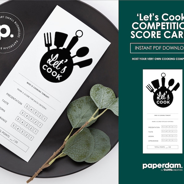 Bake off Score Cards - Etsy