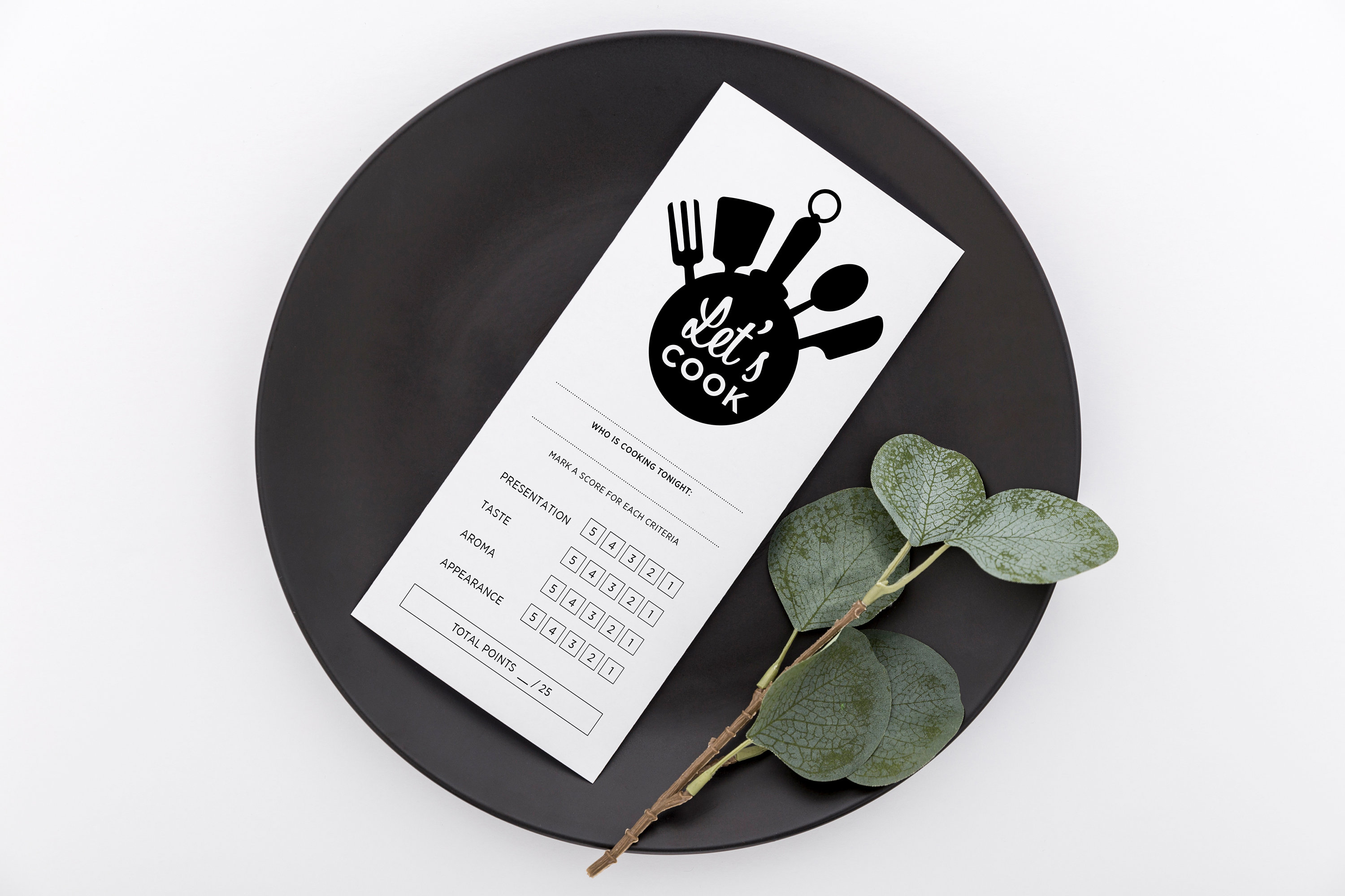 Printable Cooking Score Sheets! Host Your Own Cooking Competition! - Etsy