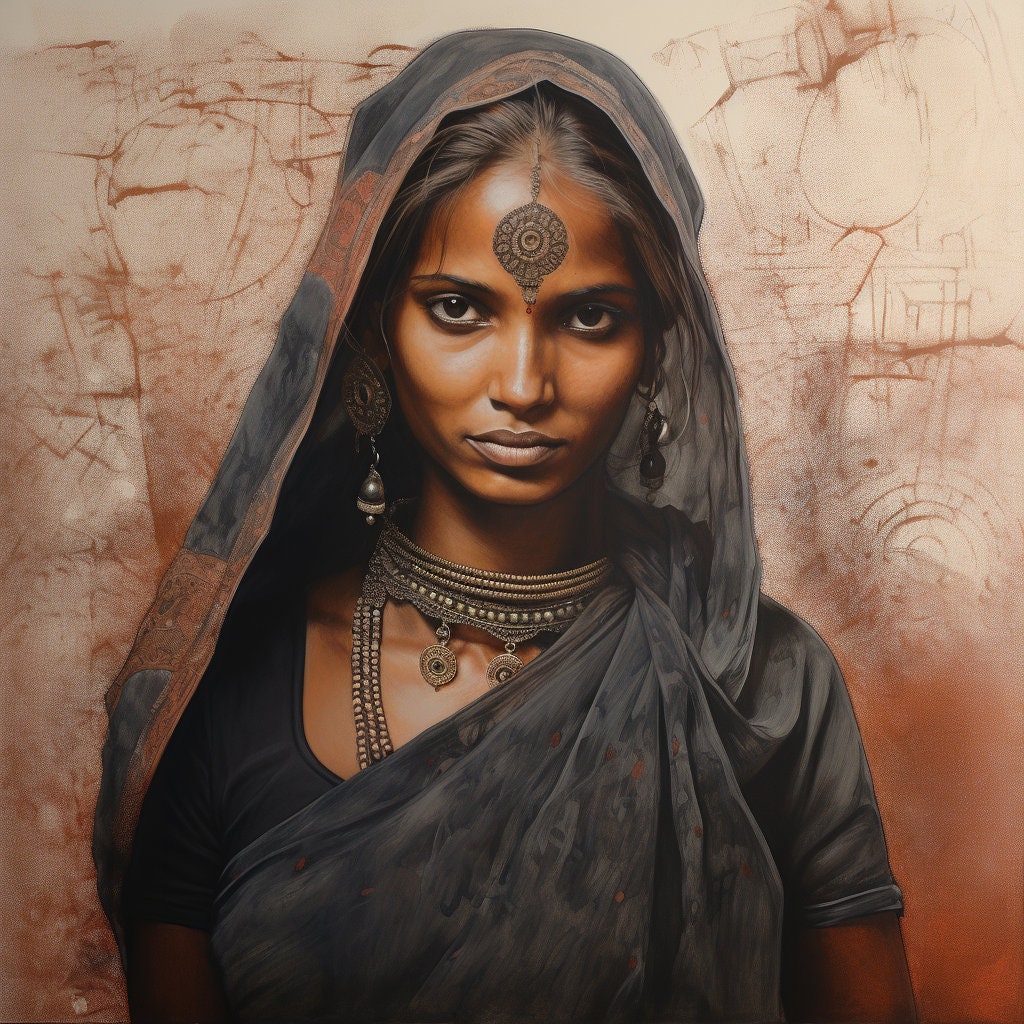 Devadasi, Indian Woman Portrait - Etsy