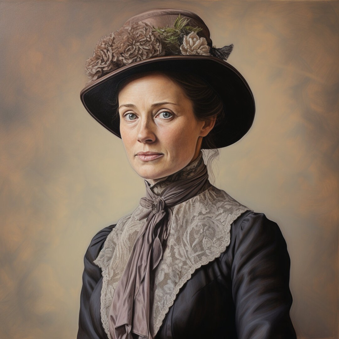 Victorian Woman Portrait - Etsy