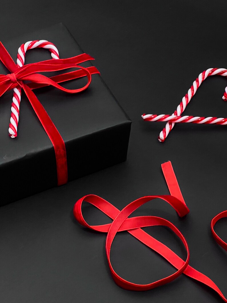 10mm Red Velvet Ribbon Green Velvet Gift Wrap Birthday Gift for Her ...