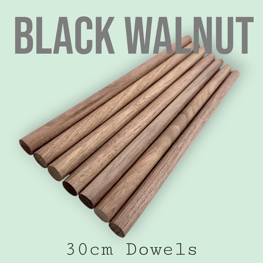 Genuine Black Walnut Dowel | 15mm Diameter X 30cm Long - Etsy