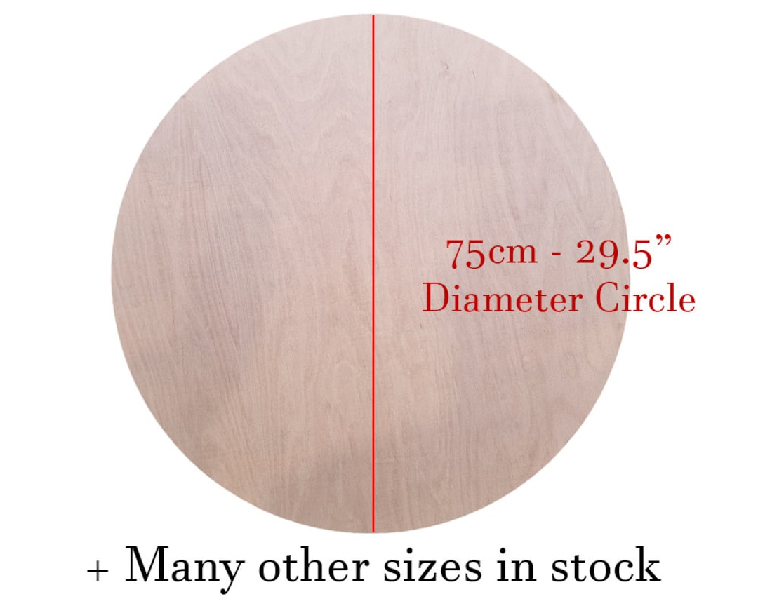 Pre-cut Circular Plywood - 75cm (29.5") Diameter - CNC Cut 12mm Ply ...
