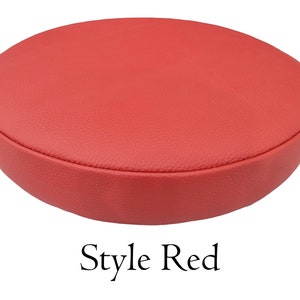 Handmade Genuine Leather Round Bar Stool / Counter Stool Replacement ...