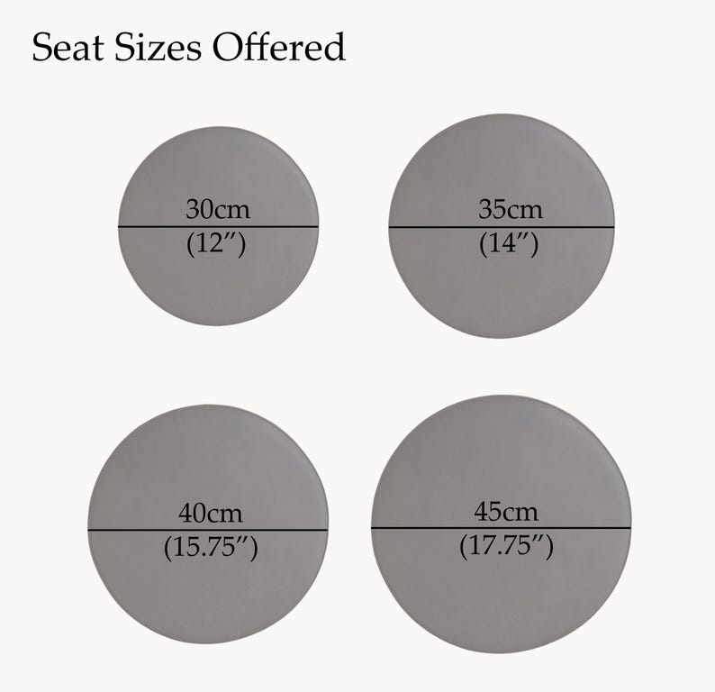 Handmade Genuine Leather Round Bar Stool / Counter Stool Replacement ...