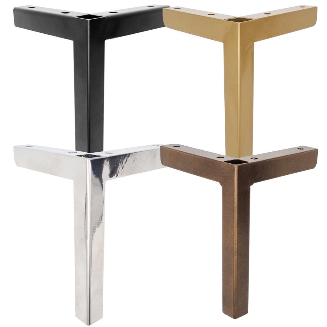 Modern L-shaped Steel Furniture Legs - Set of 4, Powder-coated - Etsy