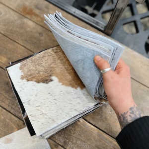 Genuine Cowhide Swatches - Sold as Seen - 50-piece Bulk Pack - Mixed ...