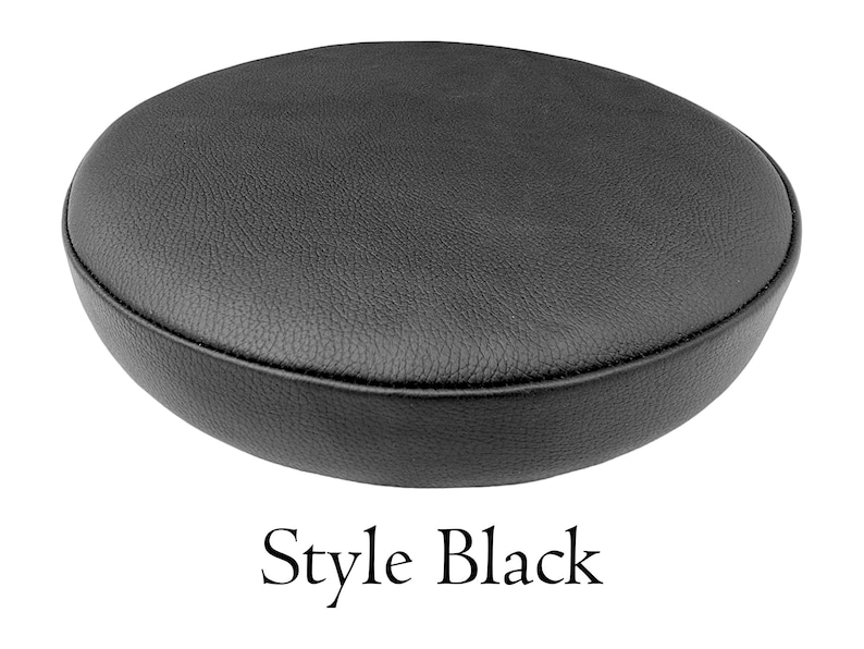 Handmade Genuine Leather Round Bar Stool / Counter Stool Replacement ...