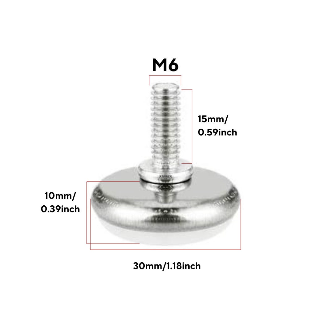 M6 M8 Screw-in Furniture Feet | Adjustable Leveling Anti-scratch Pads ...