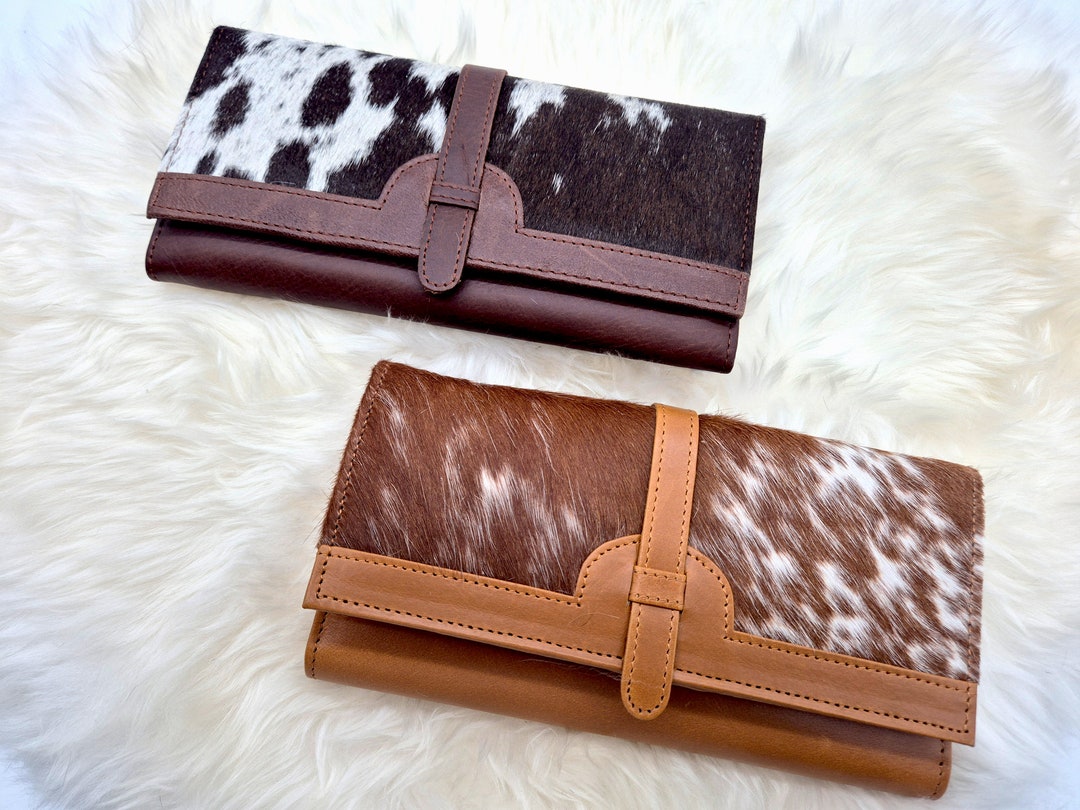 Country Western Style Wallet / Clutch - Tri-fold Design - Genuine ...