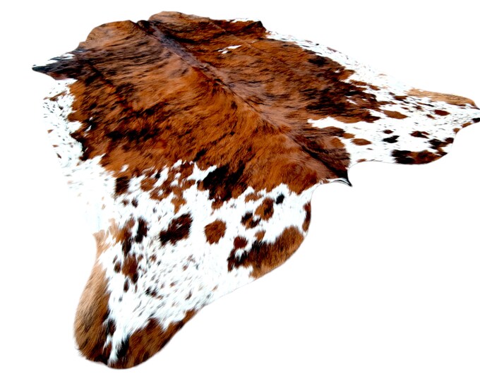Large-sized Tri-color Genuine Cowhide Rug | Cowhide Rug With a Unique ...