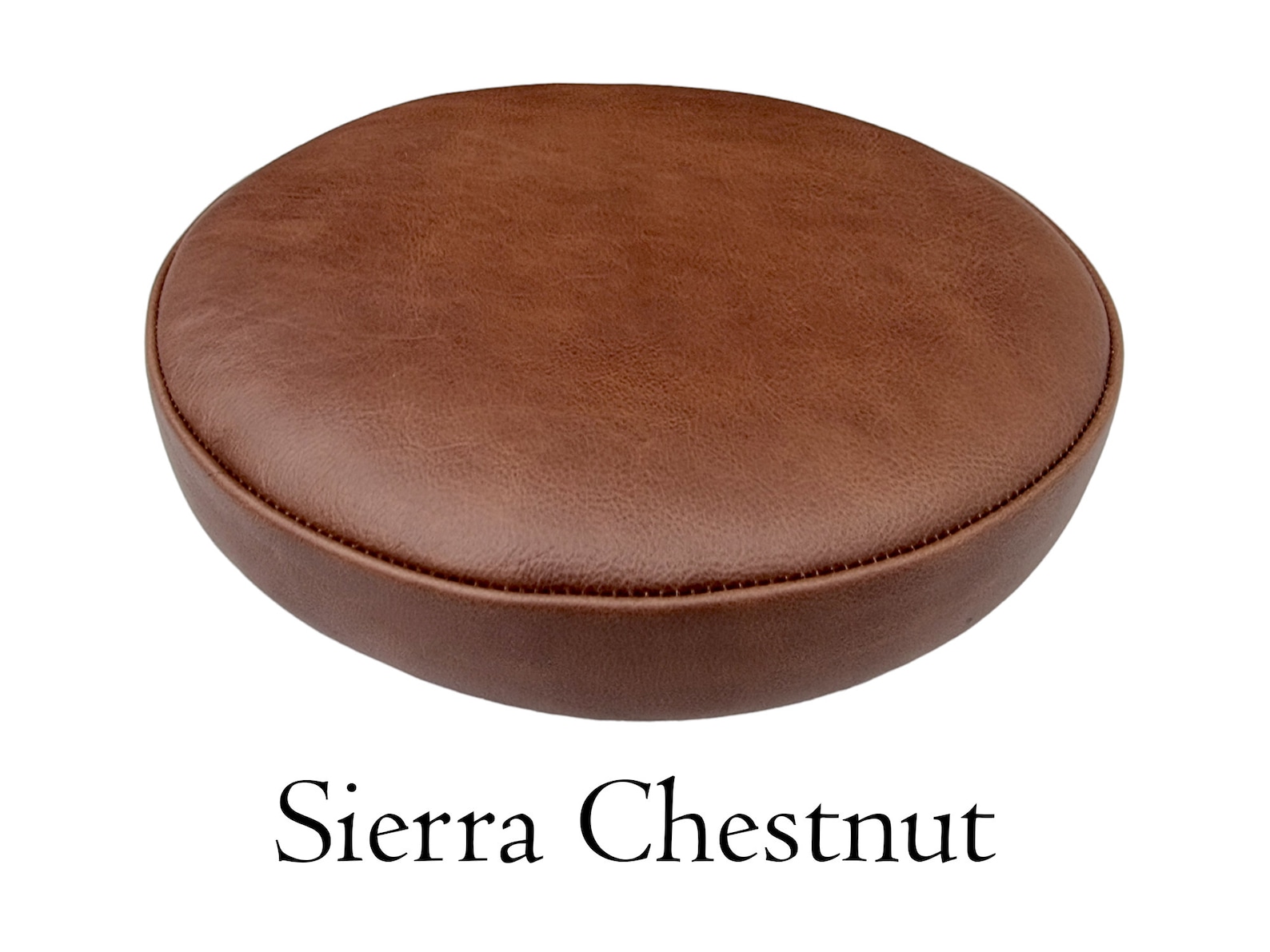 Handmade Genuine Leather Round Bar Stool / Counter Stool Replacement ...