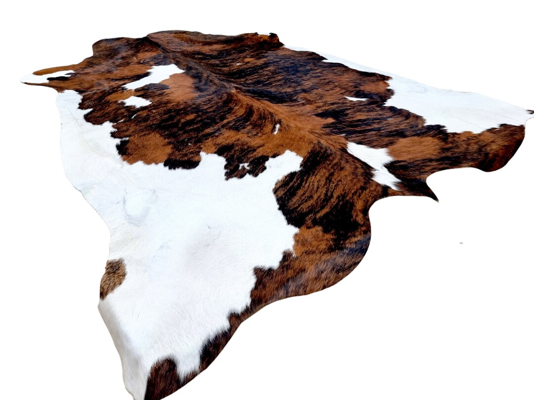 XL Sized Tri-colour Genuine Cowhide Rug Extra Large Cowhide Rug With ...