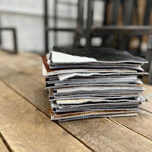 Genuine Cowhide Swatches - Sold as Seen - 50-piece Bulk Pack - Mixed ...