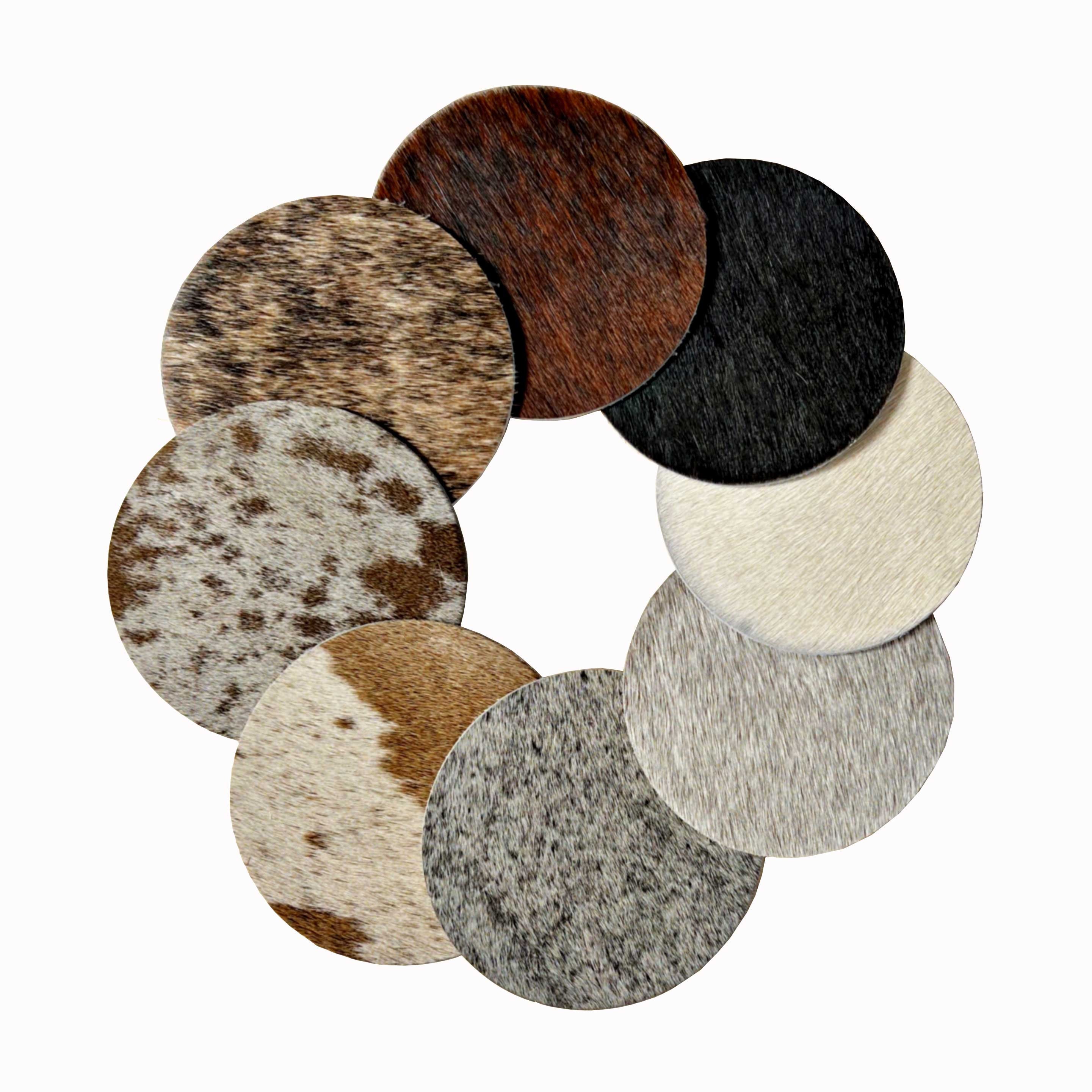 Cowhide Coasters Genuine Cowhide Priced per Coaster Huge Variety of ...