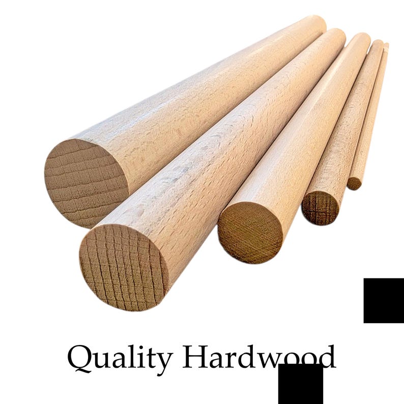 Hardwood Wooden Dowel | Various Sizes in Stock | Round Shape - Etsy