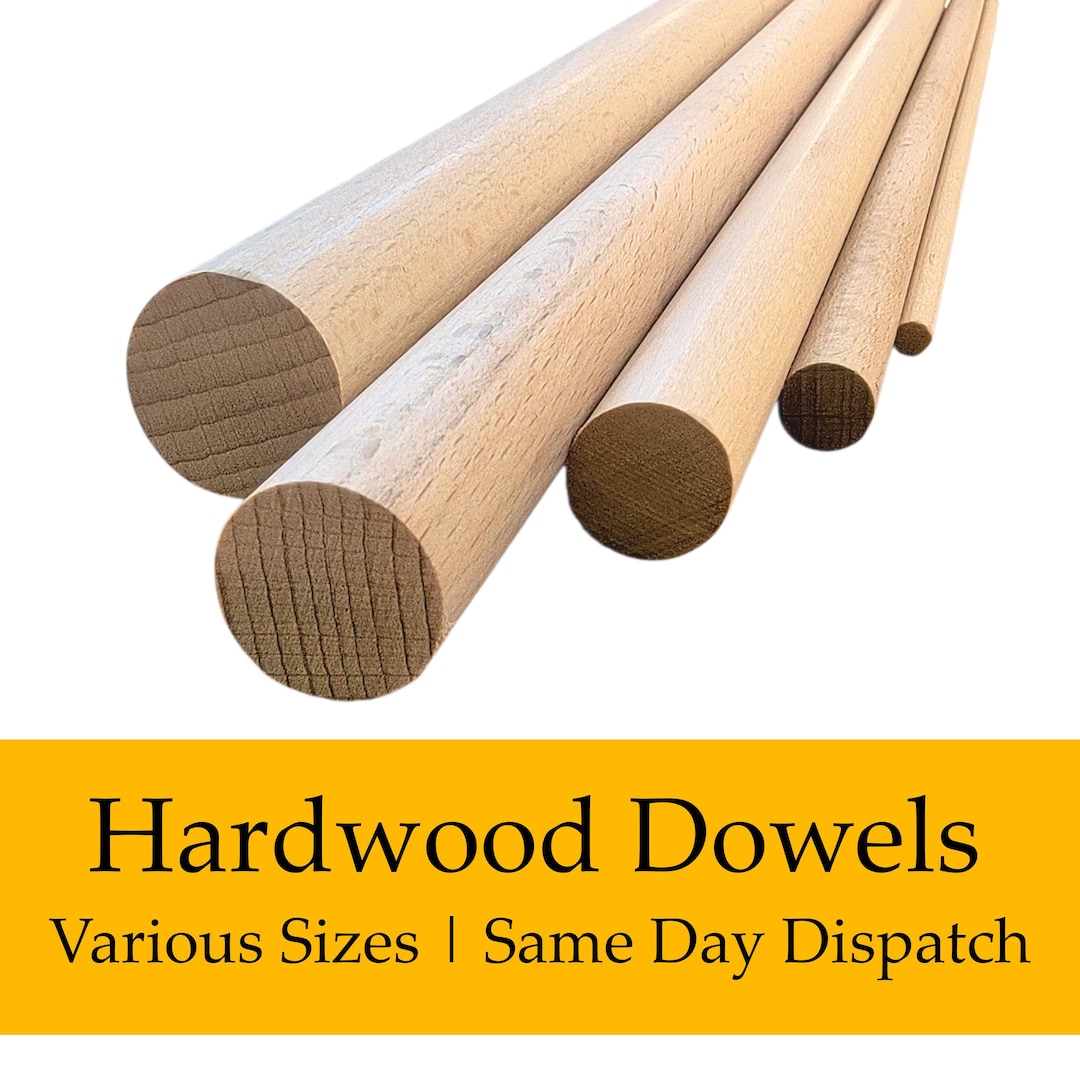 Hardwood Wooden Dowel | Various Sizes in Stock | Round Shape - Etsy
