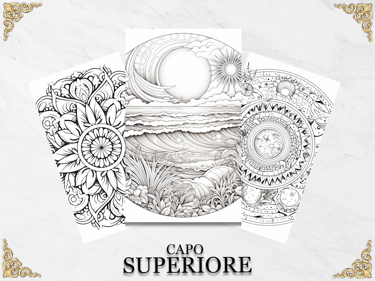 18 Mandala Coloring Page, Adults + Kids - Instant Download - Coloring ...