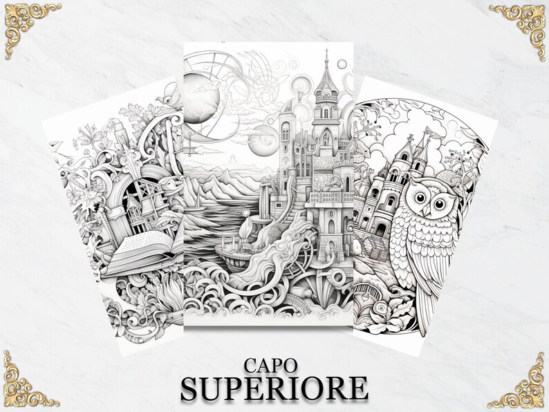 18 Abstract Coloring Page, Adults + Kids - Instant Download - Coloring ...