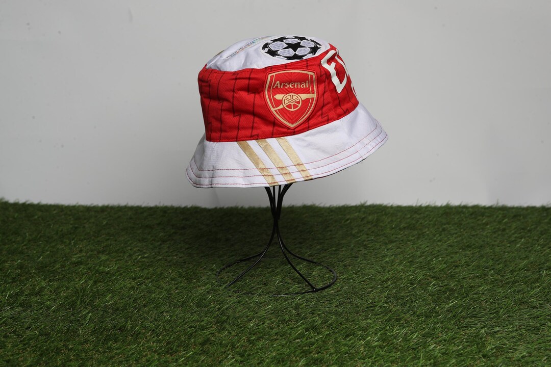 Arsenal 2023/24 Upcycled Classic Football Shirt Bucket Hat - Etsy