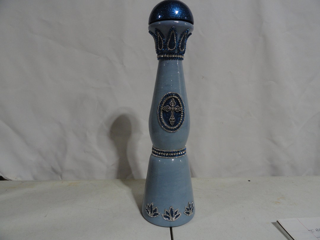 Hand Painted Tequila Bottle empty - Etsy