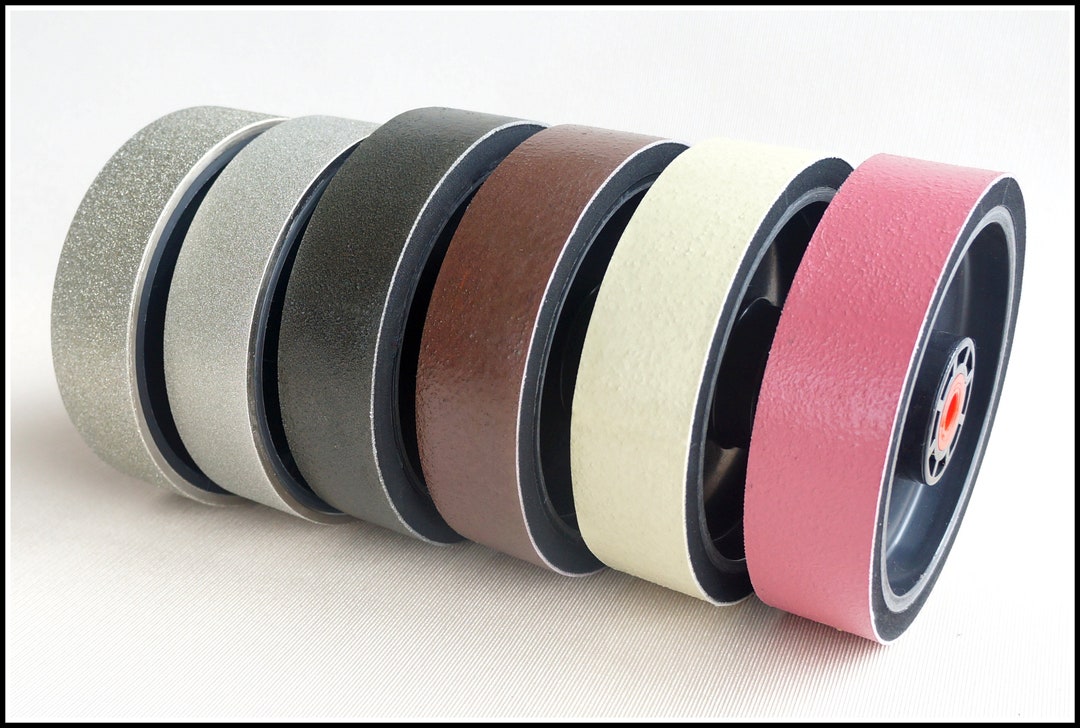 BAT 8" Set 6 Pcs Soft Grit 280, 600, 1200, 300, Hard 80, 220 Lapidary ...
