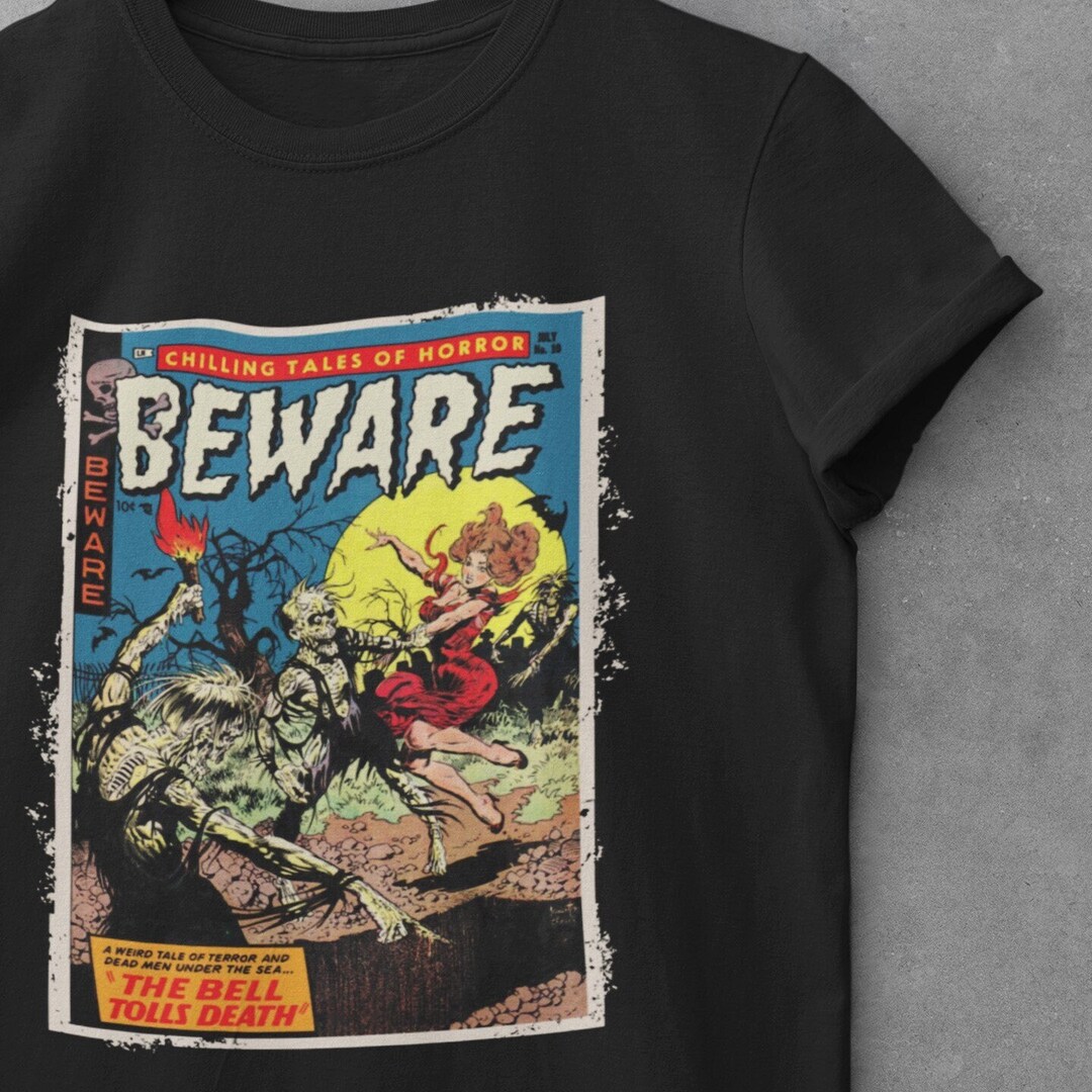 Vintage Horror Comic Tee Retro Dark Comic Book Shirt Classic - Etsy
