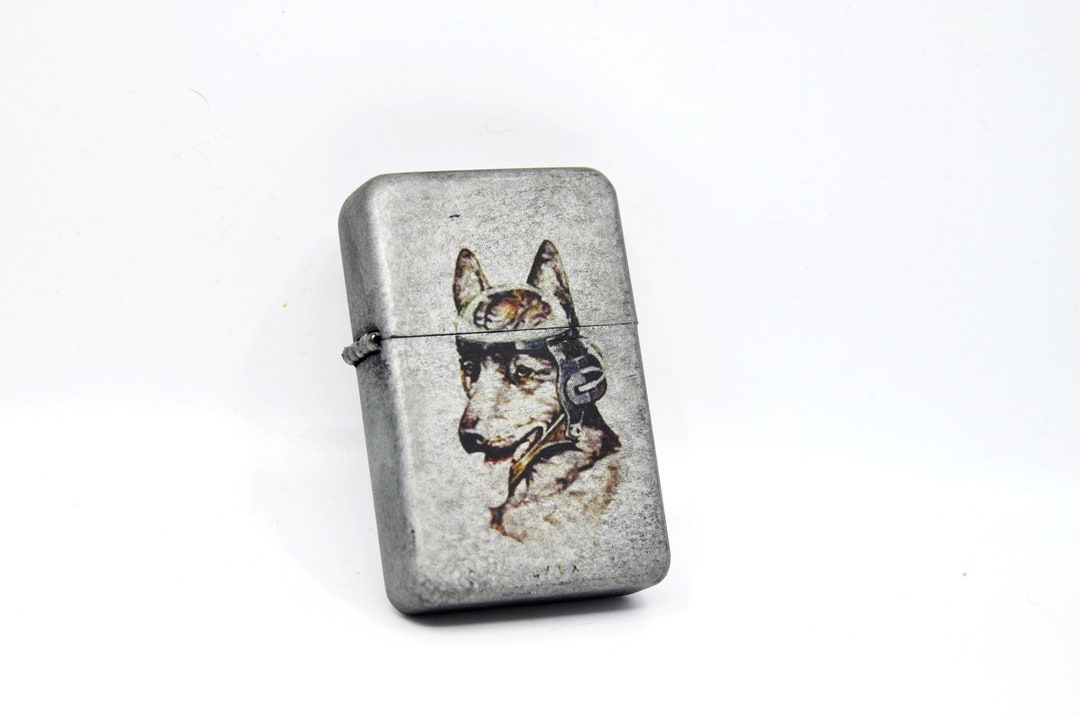 Flip Top Lighter in a Case With a Fallout: New Vegas - Rex - Etsy