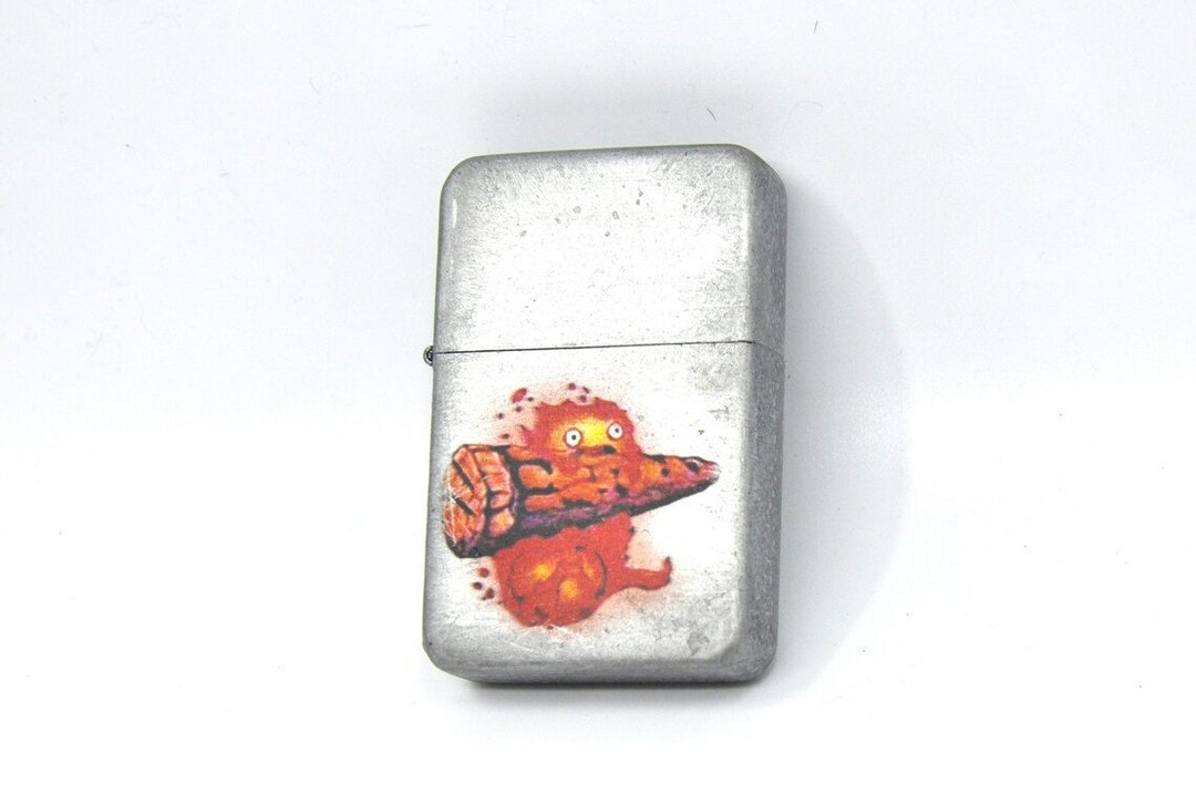 Flip Top Lighter in a Case With a Howls Moving Castle - Calcifer - Etsy
