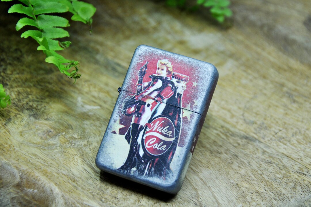 Flip Top Lighter in a Case With a Fallout - Nuka Cola - Etsy