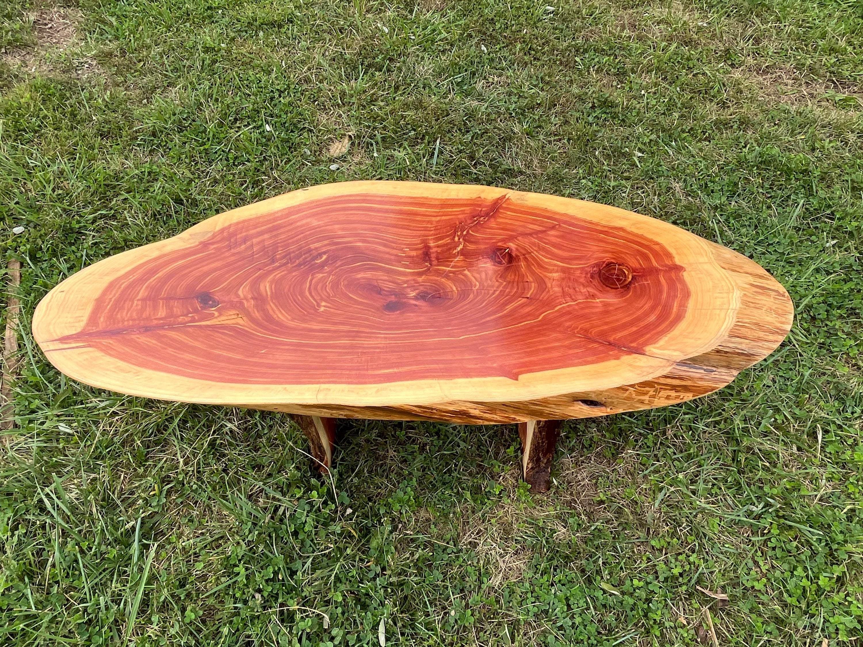 Live Edge Cedar Coffee Table - Etsy