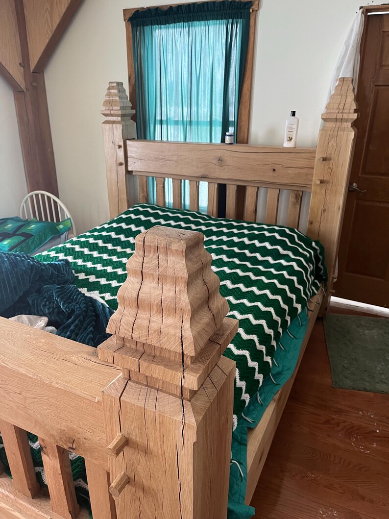 Oak Timber Frame Bed - Etsy