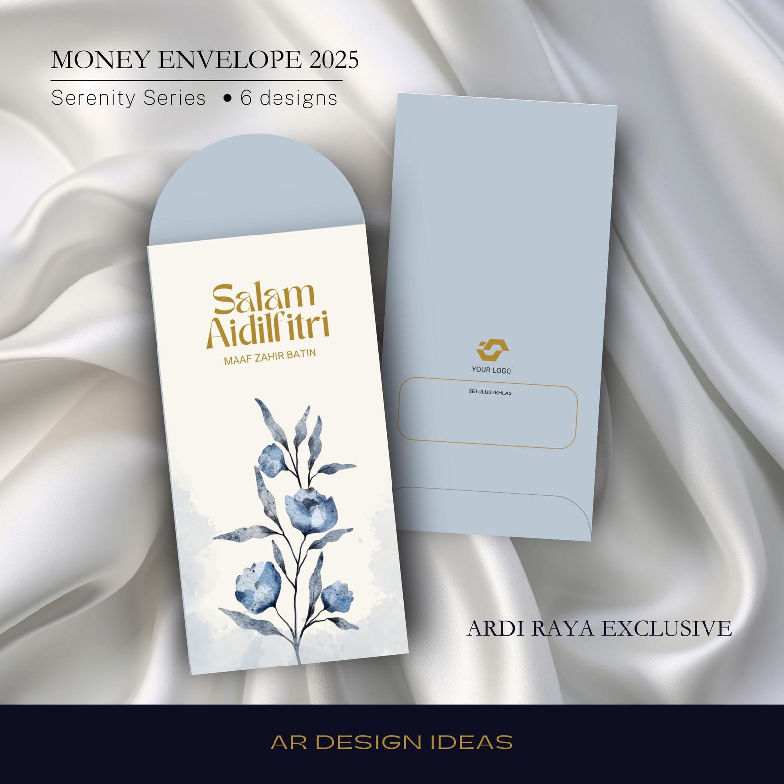 Customizable Eid Money Envelope, Hari Raya Envelope Template, Printable ...