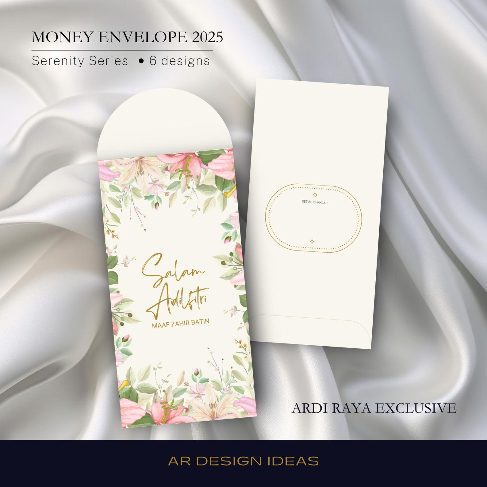 Customizable Eid Money Envelope, Hari Raya Envelope Template, Printable ...