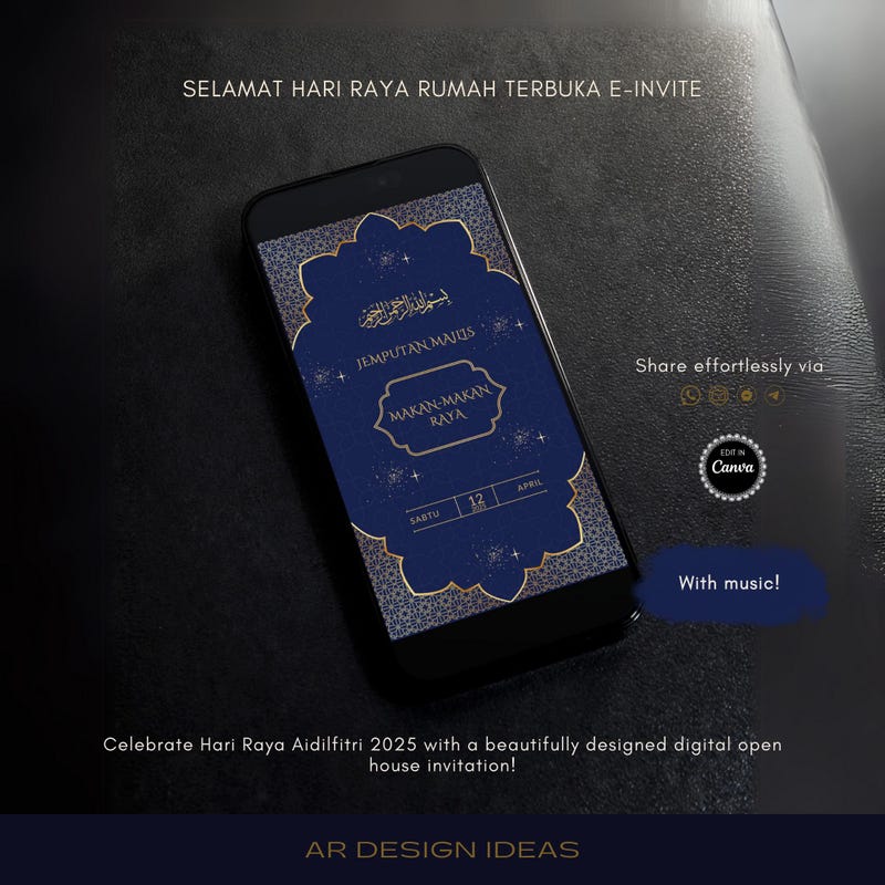 Hari Raya Invitation - Etsy