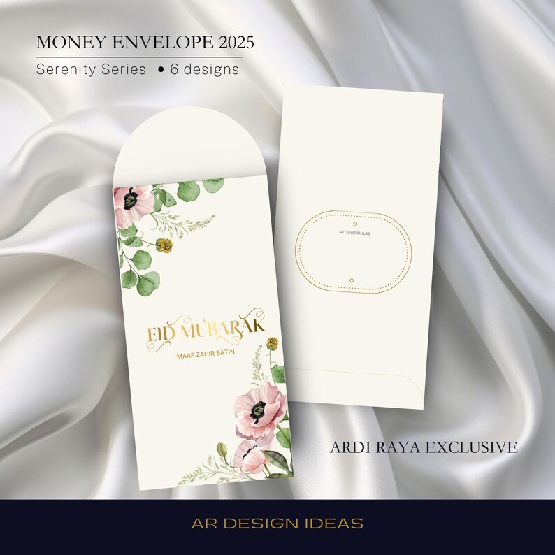 Customizable Eid Money Envelope, Hari Raya Envelope Template, Printable ...