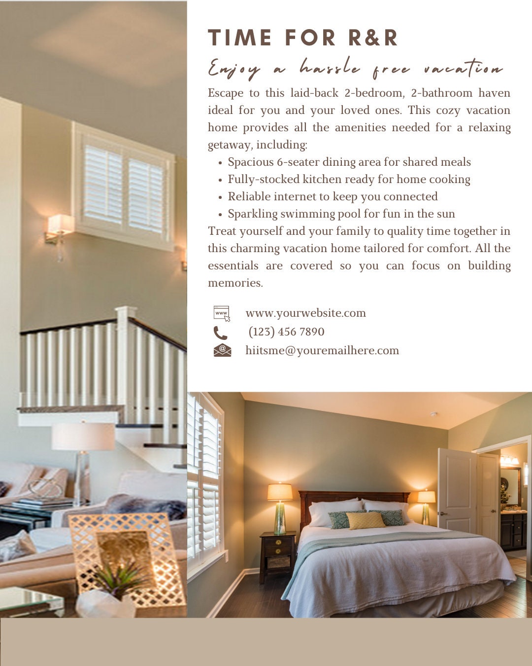 Airbnb Flyer Templates - Customizable Vacation Rental Marketing Flyers ...