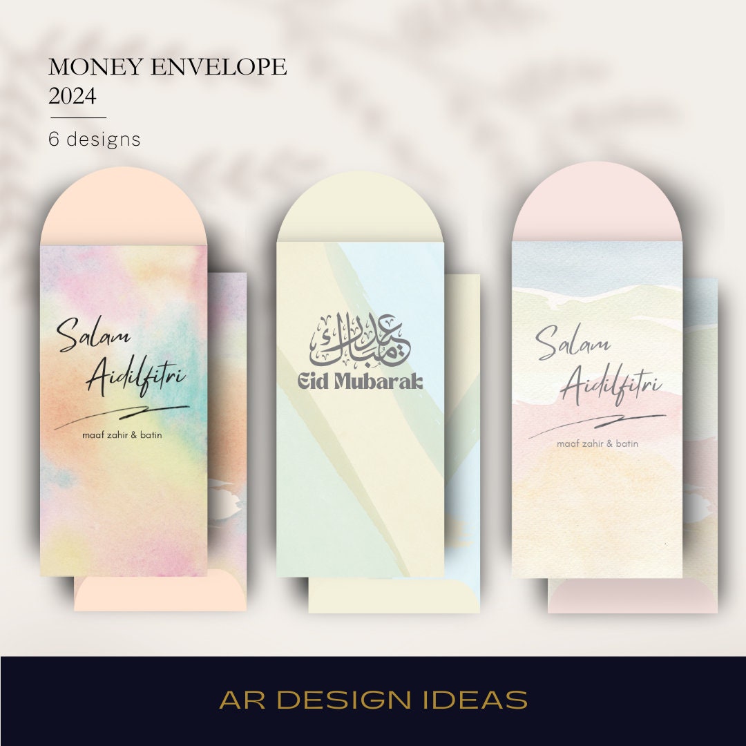 Editable Eid Money Envelope, Eid Envelope Template, Printable Money ...