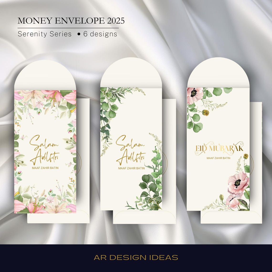 Customizable Eid Money Envelope, Hari Raya Envelope Template, Printable ...