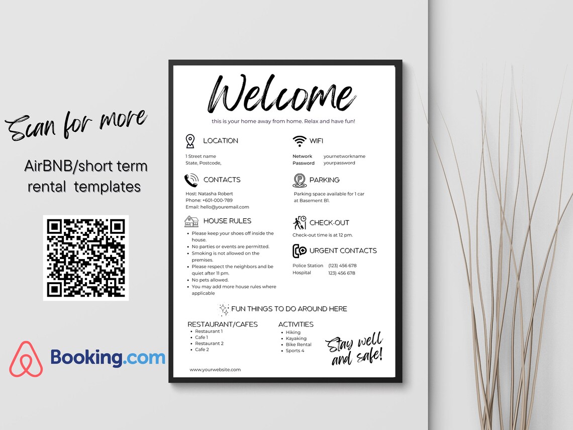 Airbnb Flyer Templates - Customizable Vacation Rental Marketing Flyers ...