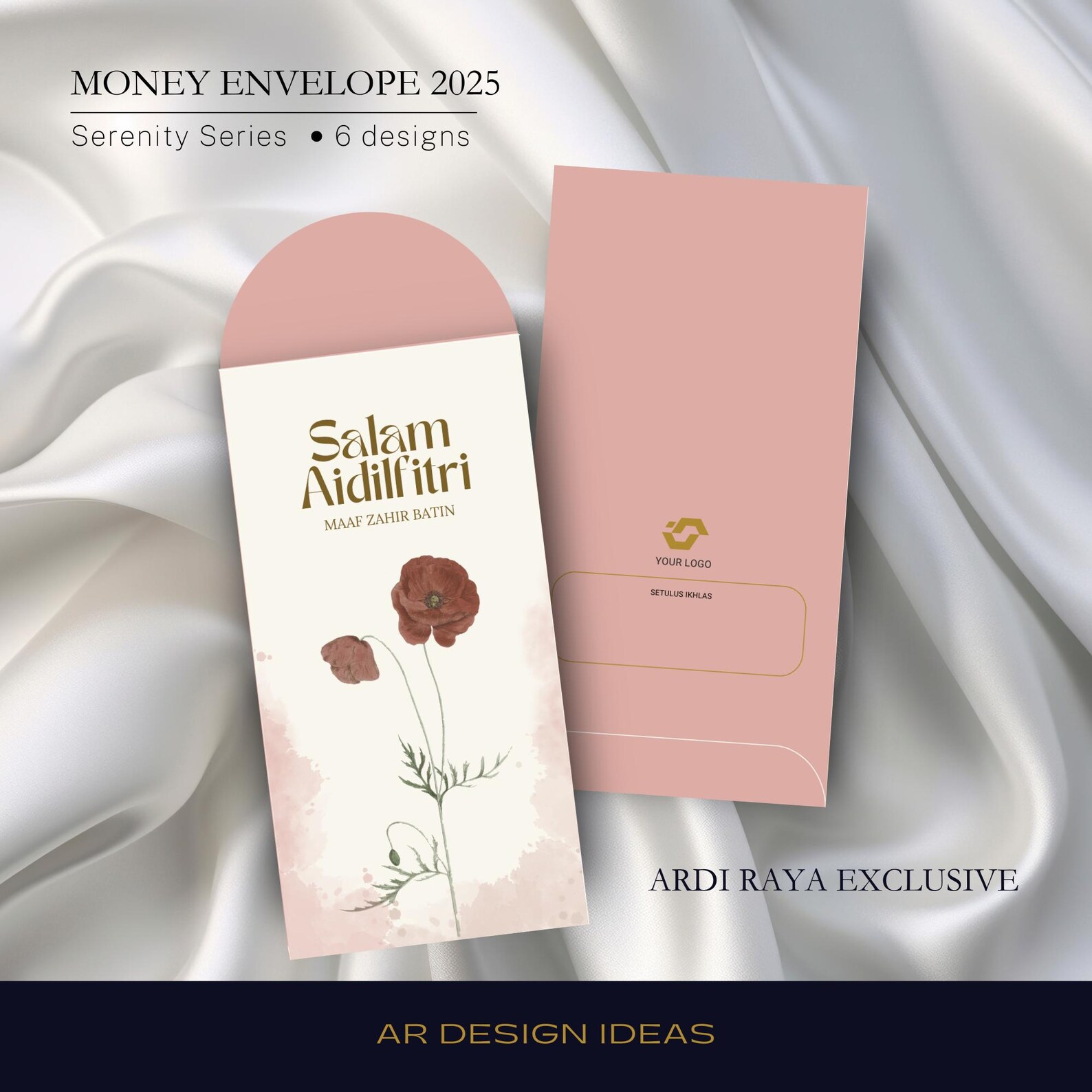 Customizable Eid Money Envelope, Hari Raya Envelope Template, Printable ...