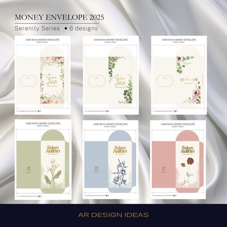 Customizable Eid Money Envelope, Hari Raya Envelope Template, Printable ...